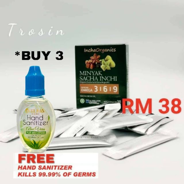 ( 3 BOX ) Travel pack sacha inci oil By incha organics minyak sacha ...