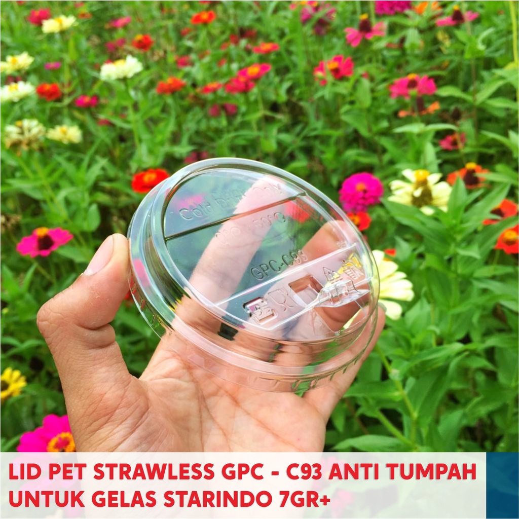 Strawless LID PET CUP Diameter 92 / 93 mm | 12 - 22 Oz (GPC) | Shopee ...