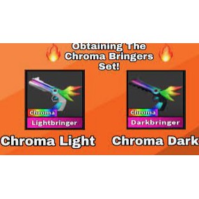 Roblox MM2 Murder Mystery 2 Chroma Lightbringer and Chroma Darkbringer ...