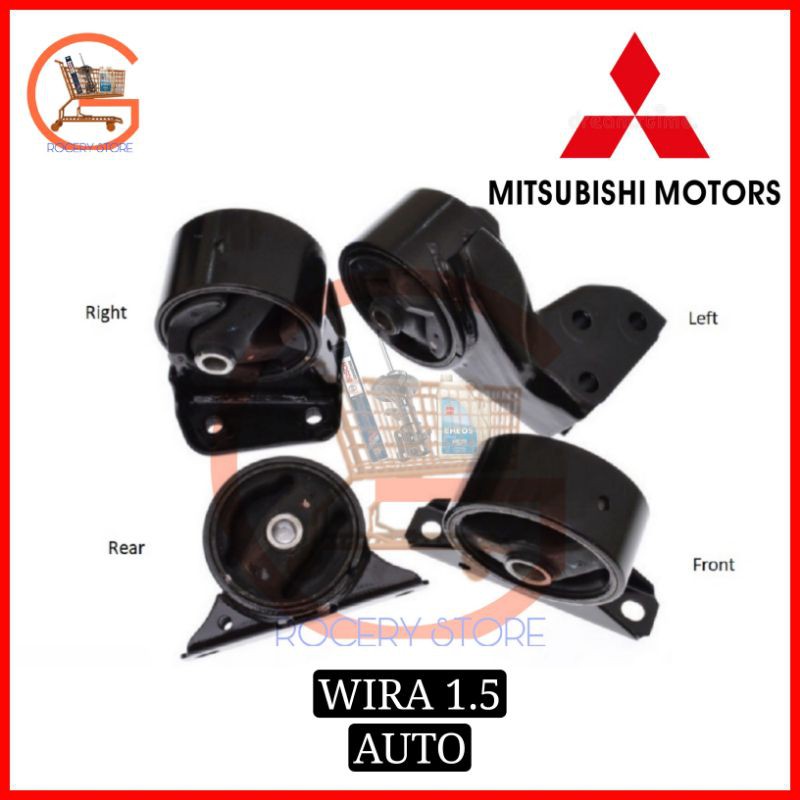 Proton Wira 1.5 AUTO Engine Mounting Kit Set Proton Mitsubishi | Shopee ...