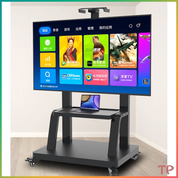 monitor stand Increased rack movable TV stand floor stand with wheels ...