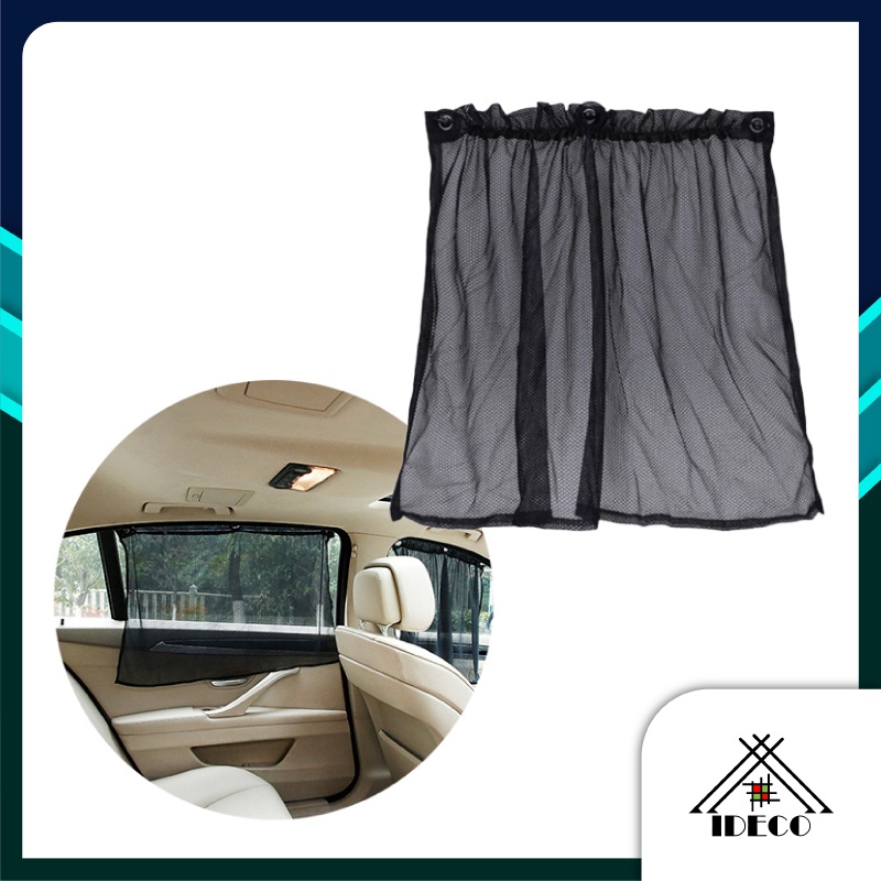iDECO Car Sunshade Anti Mosquito Net Yarn Car Curtain Screen Window ...