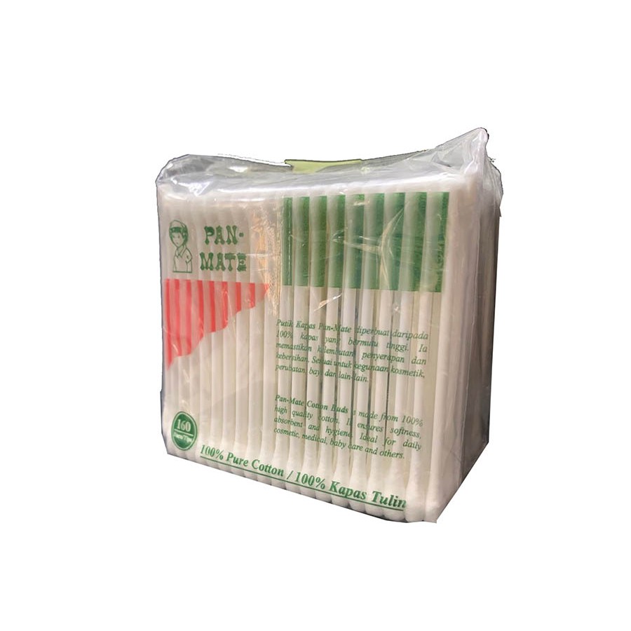 Pan-Mate 100% Pure Cotton Buds (160Tips x 4pkt) | Shopee Malaysia