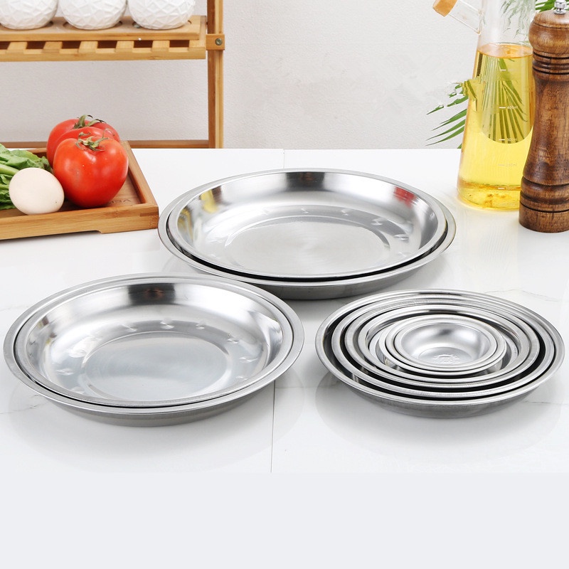 Stainless Steel Round plate horse brand 9cm - 28cm ( 1pcs) | Shopee ...
