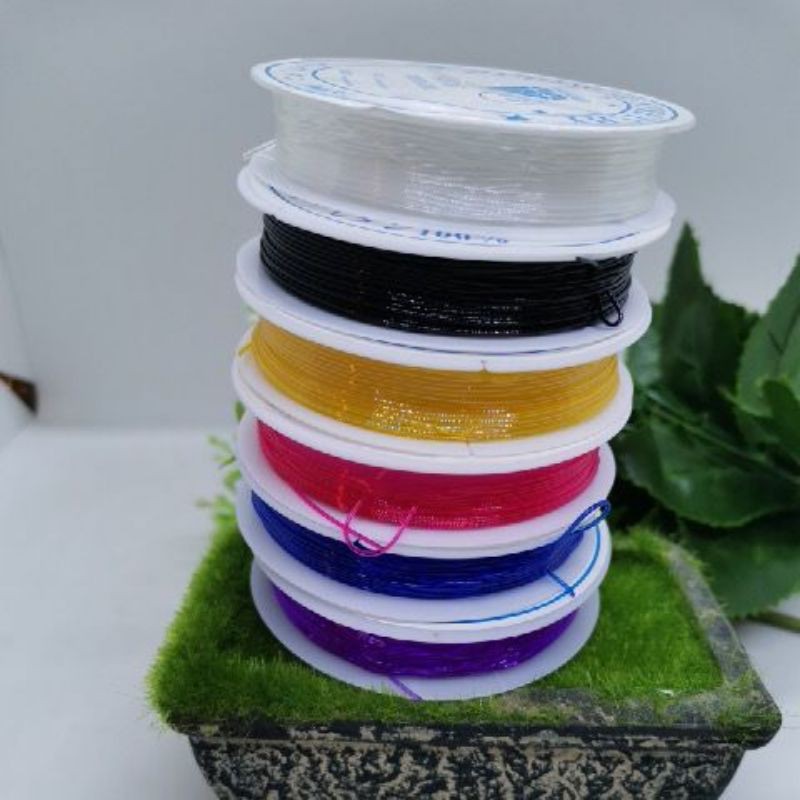 DIY Transparent Beads Elastic String 0.4mm-1mm 串珠透明弹力线 | Shopee Malaysia