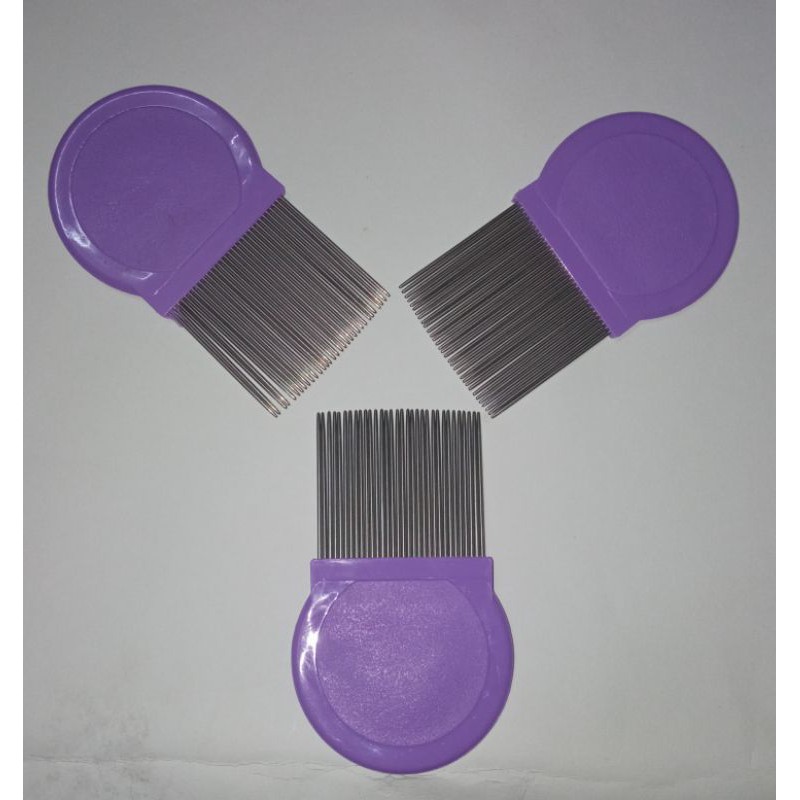 RAFFLESIA 3 unit Sikat Kutu Besi Bulat Head Lice Comb Fleas Comb Lice ...