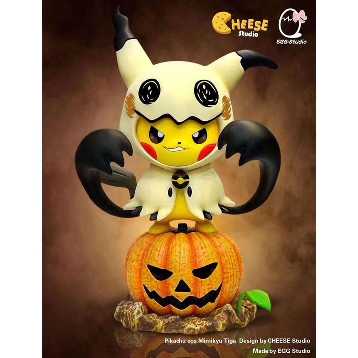 Cheese Studio x Egg Studio - Pikachu cos Series - Pika-Mimikyu Pokemon Resin Statue | Shopee ...