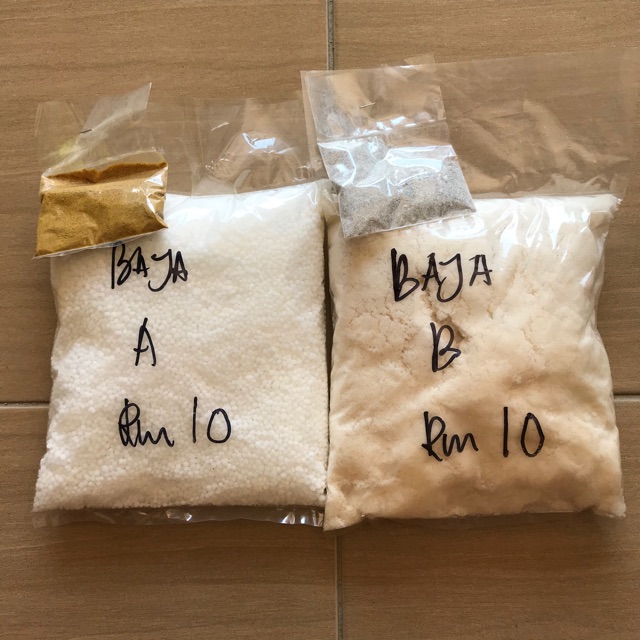 100% ORIGINAL! Set Baja AB 1Kg+1Kg/ 20L Pati Fertigasi Hydroponic Sayur ...