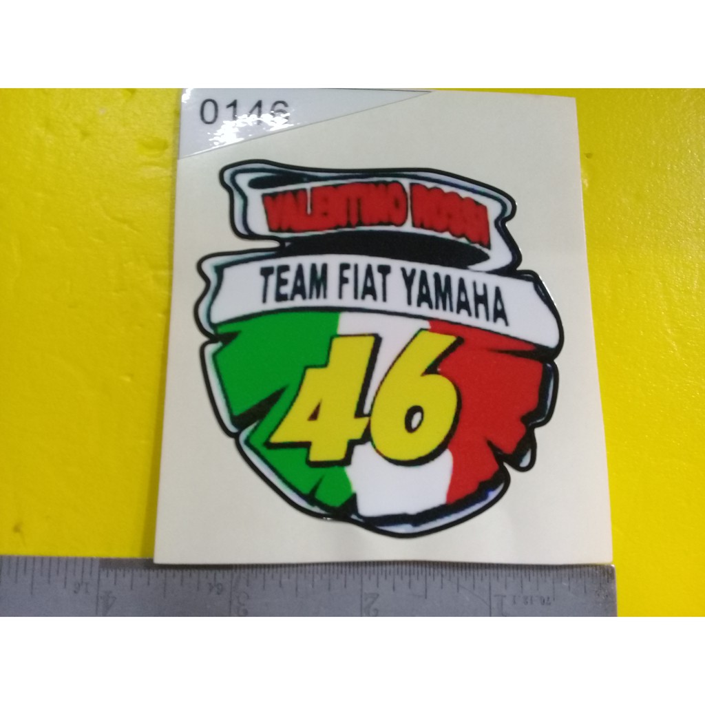 20230822-339 0146A TEAM FIAT YAMAHA 46 ROSSI Body Sticker / Stripe ...