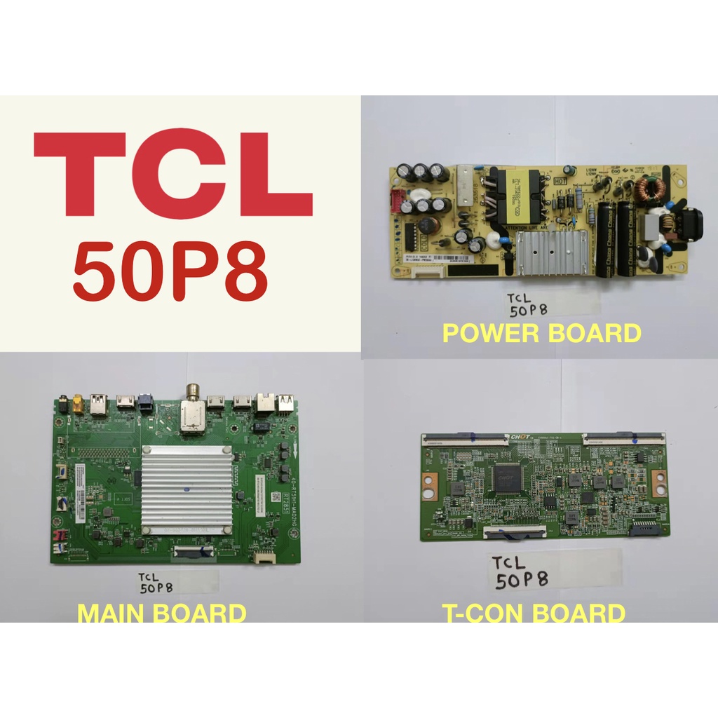 TCL ANDROID TV 50P8 Power Board Main Board T-Con Board Ready Stock in ...