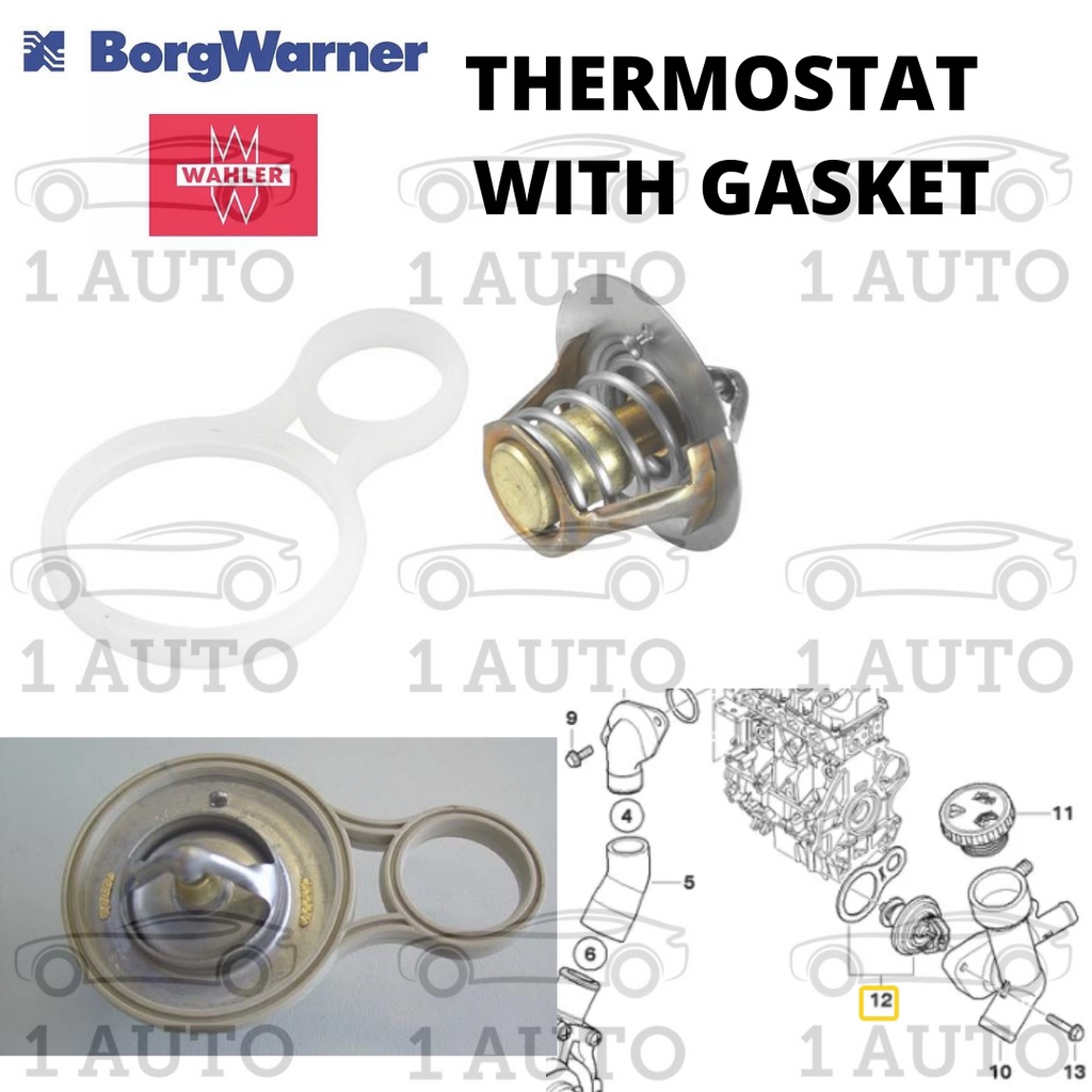 WAHLER BY BORG WARNER THERMOSTAT WITH GASKET MINI R50 R52 R53 1.6 ...