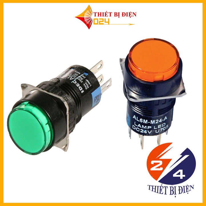Push Button 16mm-24VDC AL6- A Press Hold With Light | Shopee Malaysia