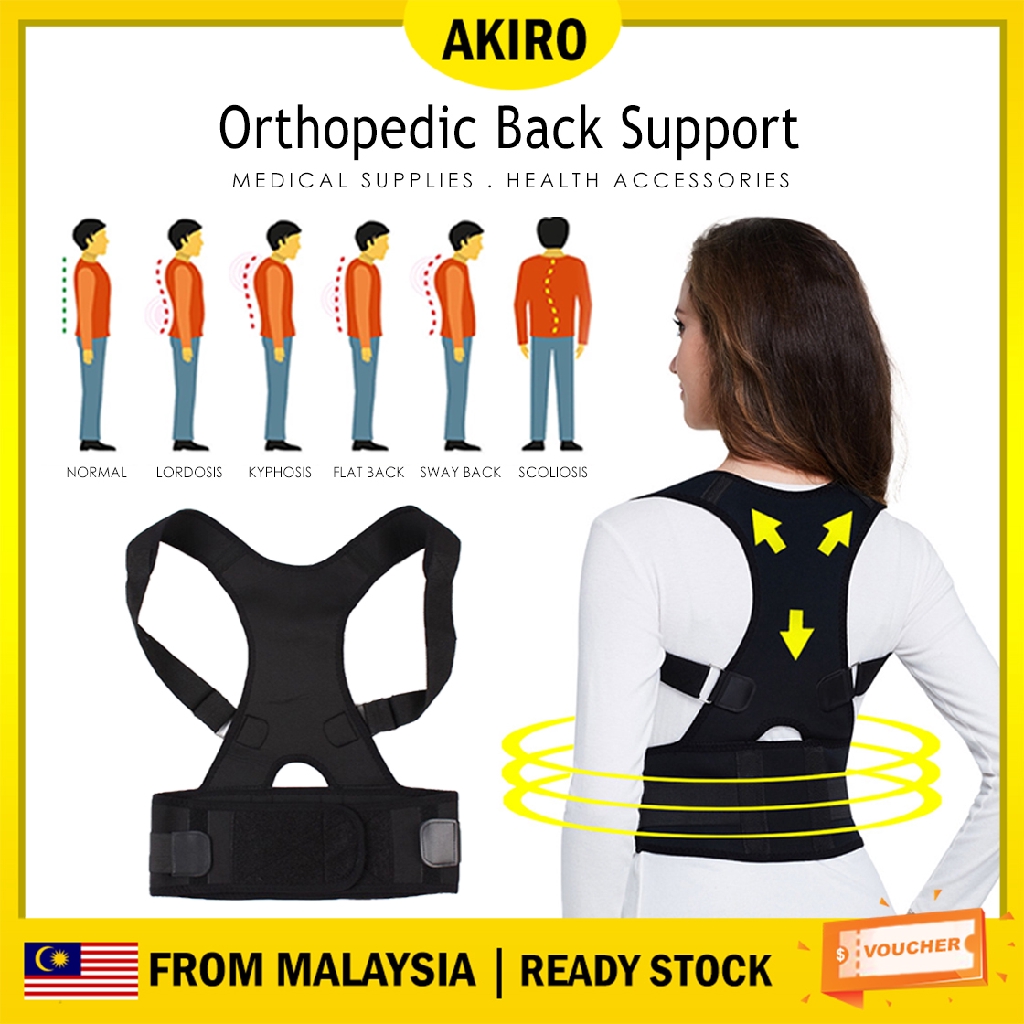 AKIRO Orthopedic Back Support Straightener Posture Corrector Spine ...