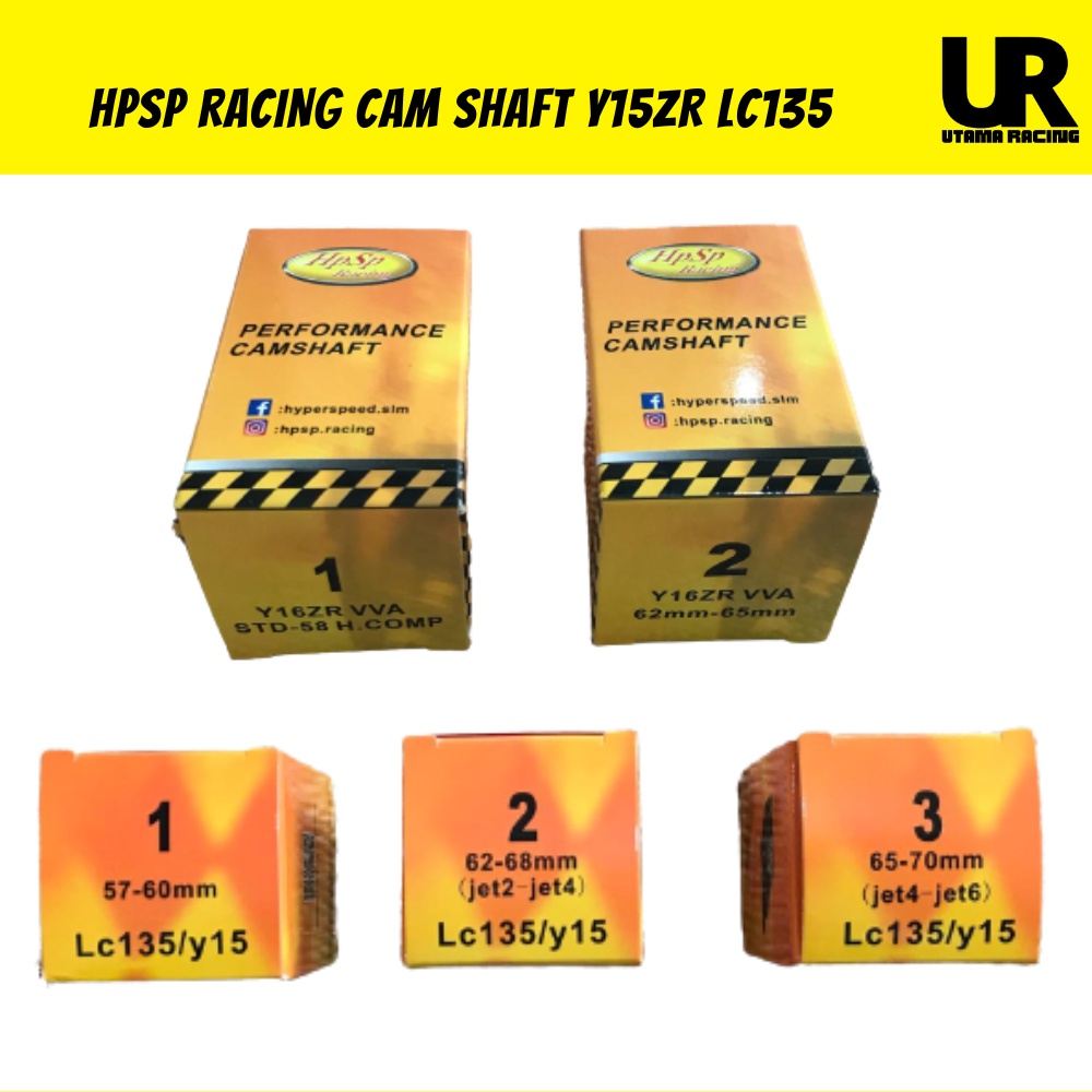 HPSP RACING CAM SHAFT GENUINE YAMAHA LC135 Y15ZR V1 V2 Y16ZR V1 V2 | Shopee Malaysia