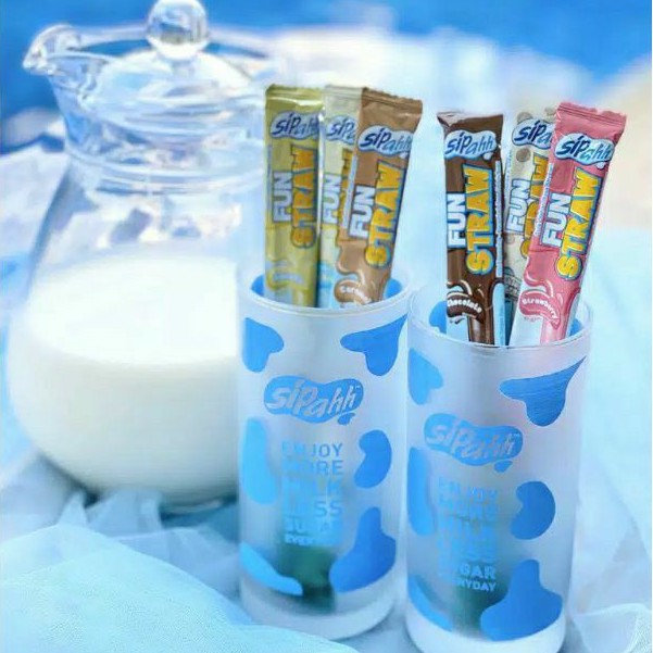 Sipahh Fun Straw pack 1's/unique Milk Straw With Sipah Flavor | Shopee ...