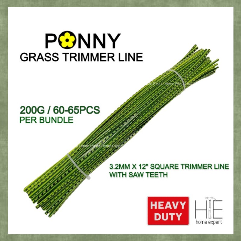 PONNY Premium Tali Mesin Rumput /Grass Trimmer Nylon Dual Power Saw ...
