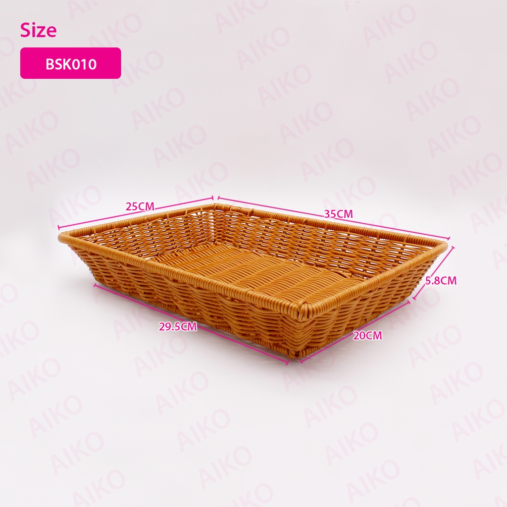 (AIKO) BASKET RATTAN/FRUIT/ MULTIPLE DESIGN / BAKUL PELBAGAI DESIGN | Shopee Malaysia