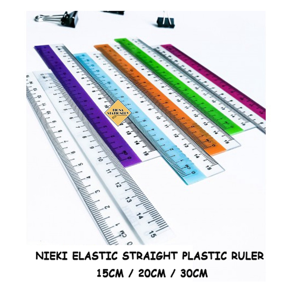 Nieki Elastic Straight Plastic Ruler 15cm | Shopee Malaysia