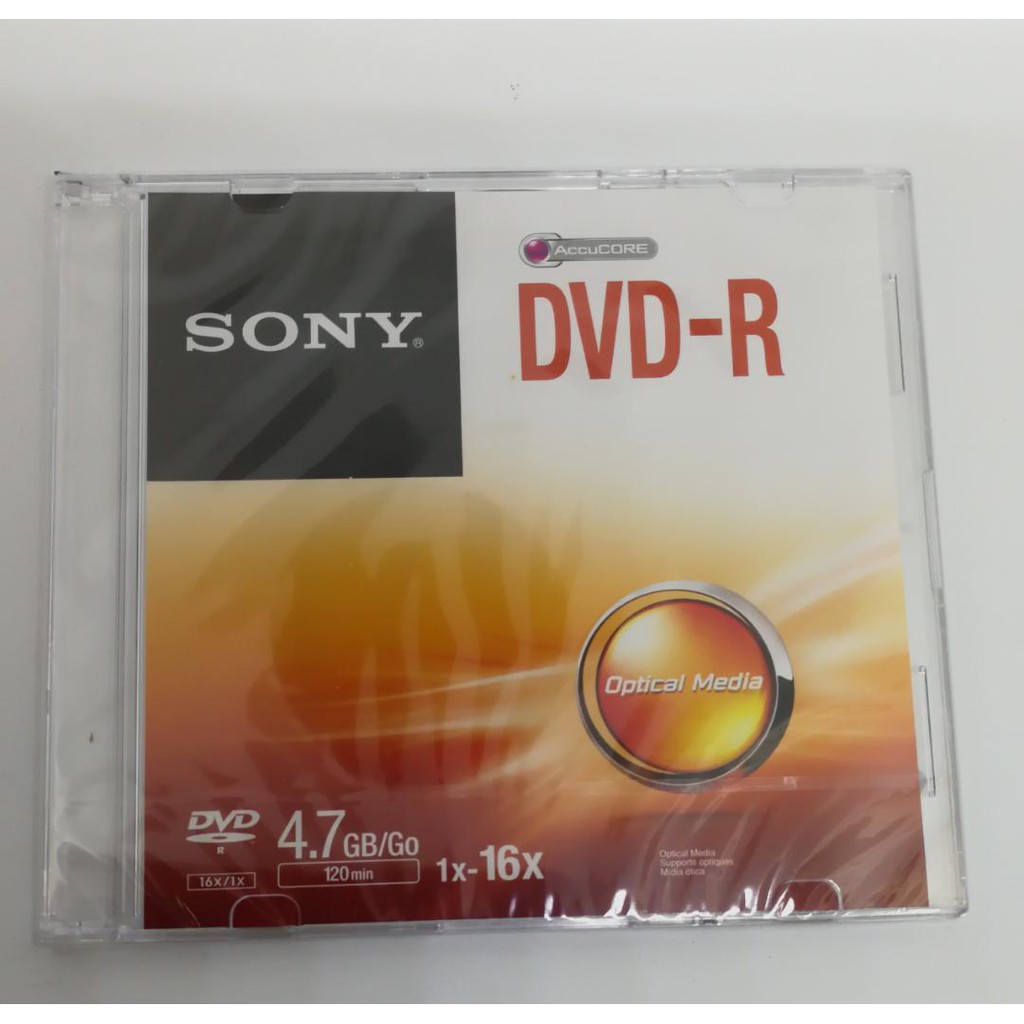 SONY DVD-R DISC WITH INDIVICUAL SLIM CASE | Shopee Malaysia
