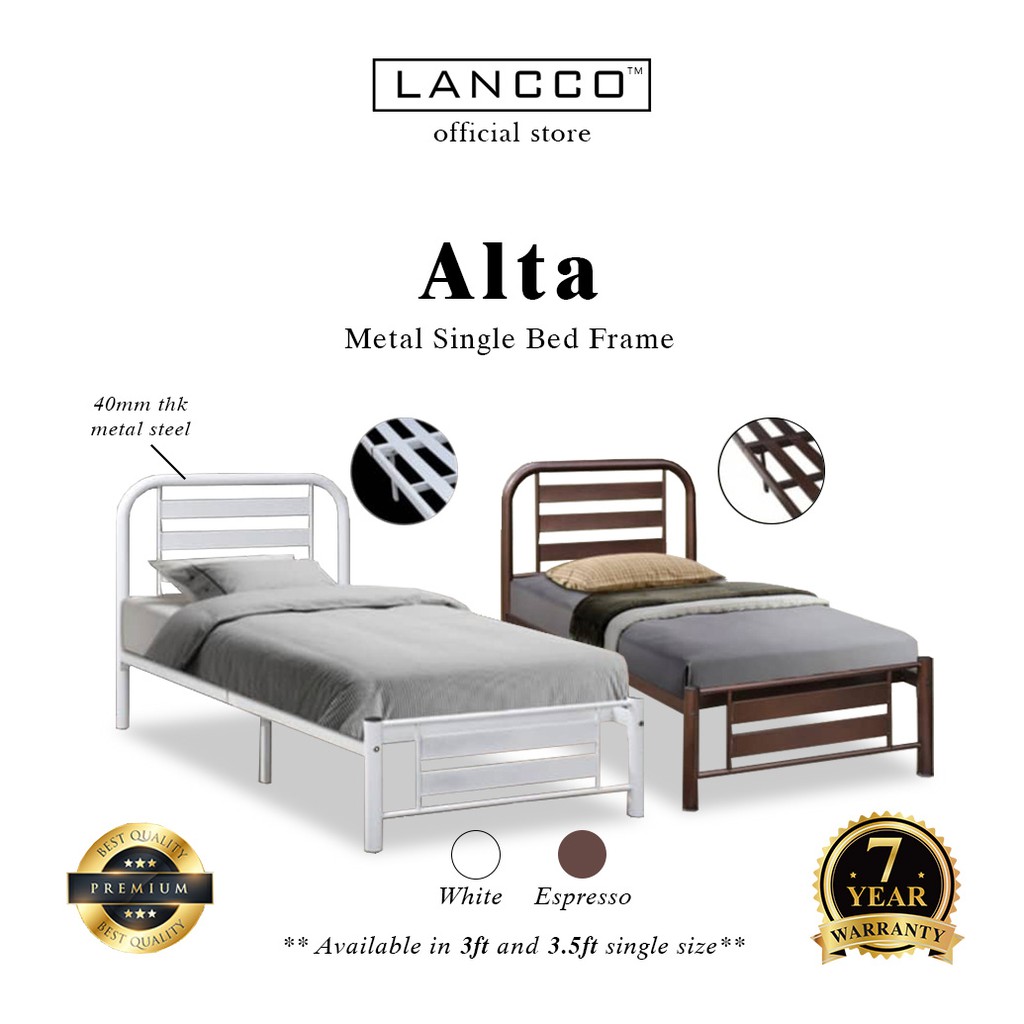 LANCCO -Alta Metal Single Bed Frame Solid Katil Besi Farm House Home Decor Interior Design ...