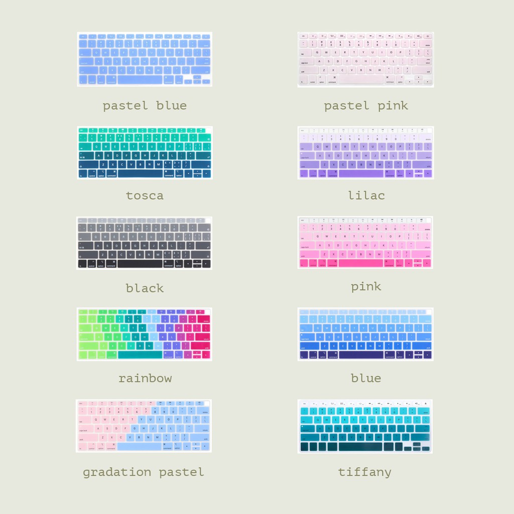 Pastel & Pasta Mac book Keyboard Protector – PASTEL BABY BLUE, PINK ...