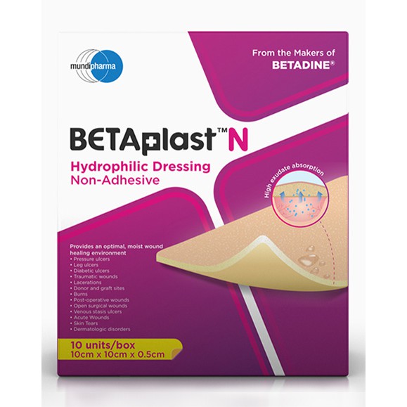 Betaplast N Hydrophilic Dressing Non-Adhesive (10 units/box) | Shopee ...