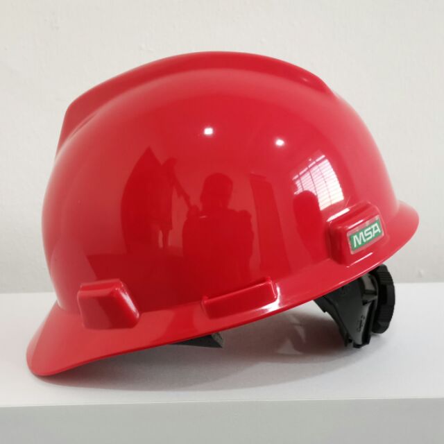 MSA (US) Safety Helmet - V-Gard Red | Shopee Malaysia