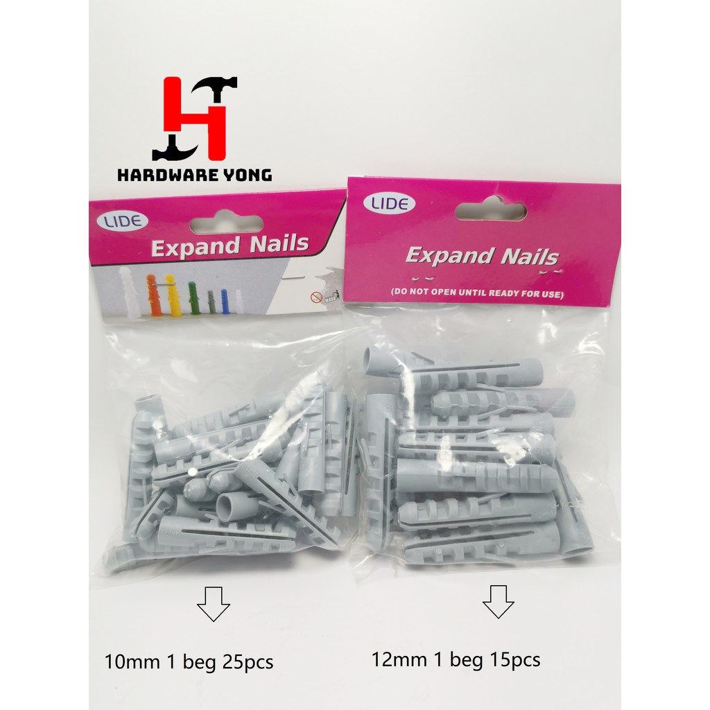 Pvc Wall Plug 6mm/8mm/10mm/12mm | Shopee Malaysia