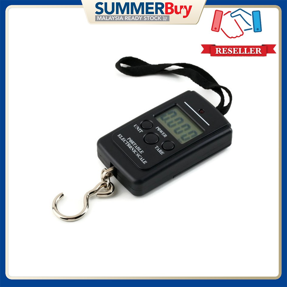 Electronic Hanging Fishing Pocket Portable Digital Weight Scale 40kg ...