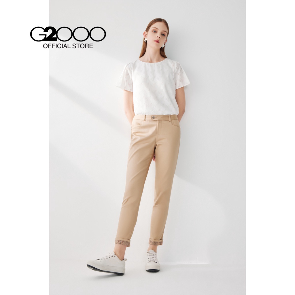 G2000 Women Pants Stretch Cotton Poly Sateen 21263048 | Shopee Malaysia