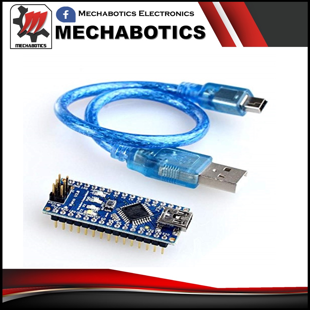 Arduino Nano ATmega328P CH340 Compatible with USB Cable. | Shopee Malaysia