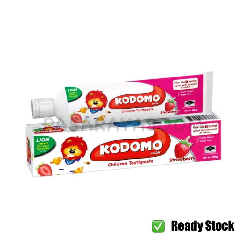 KODOMO LION Kids Toothpaste - Strawberry (40g) | Shopee Malaysia
