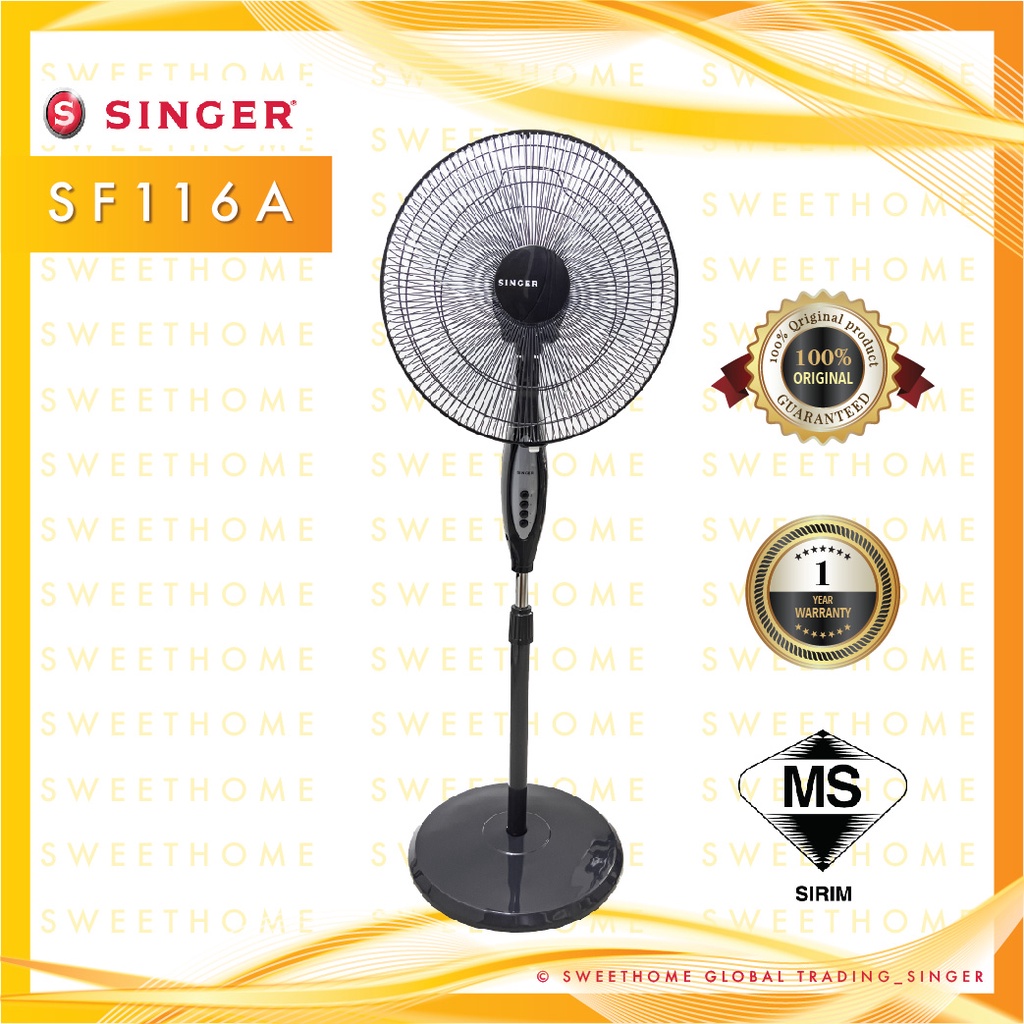 Singer SF116A Stand Fan | Shopee Malaysia
