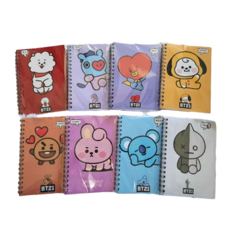 Bt21 BTS NOTEBOOK - BT21 BTS NOTEBOOK - A6 Note Book - Small Note Book ...