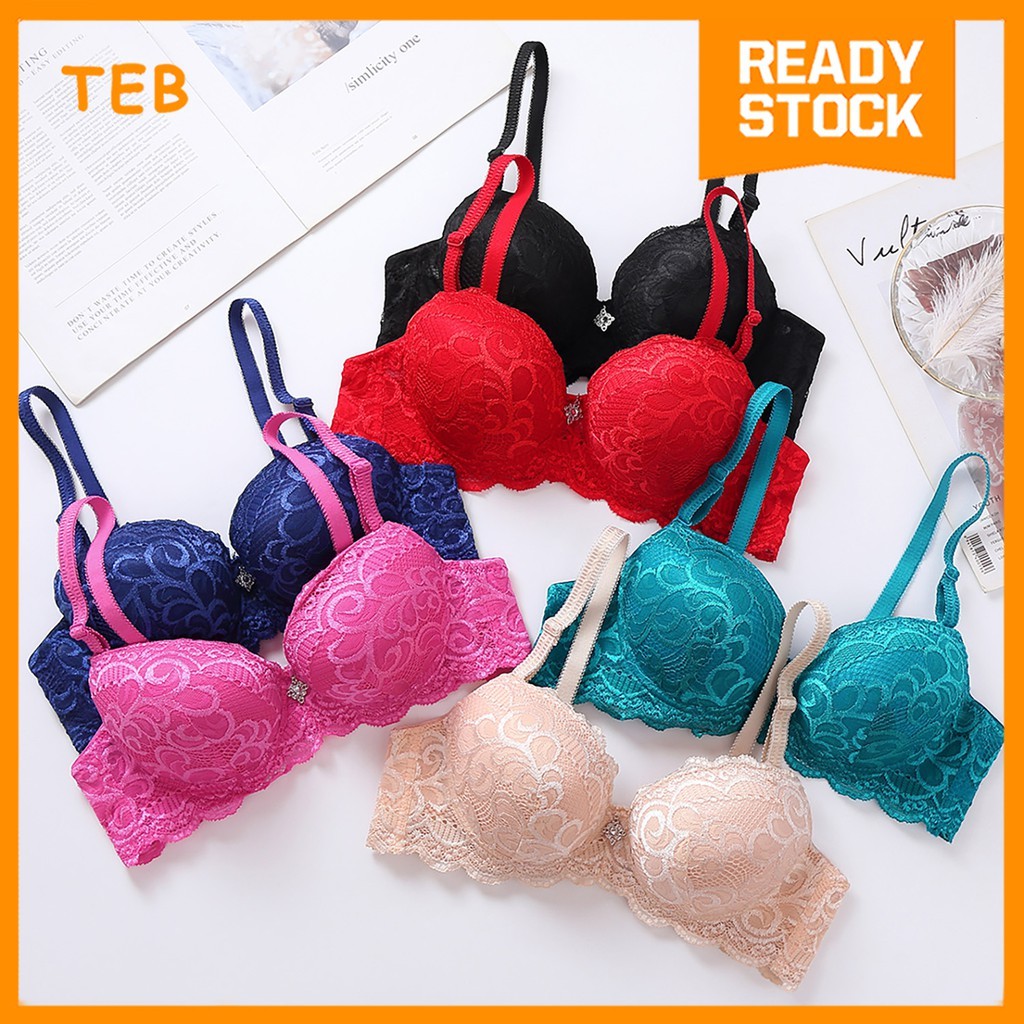 Alicia's Secret Floral Lace Wired Bra | Bra Renda Floral Berdawai Cup A ...