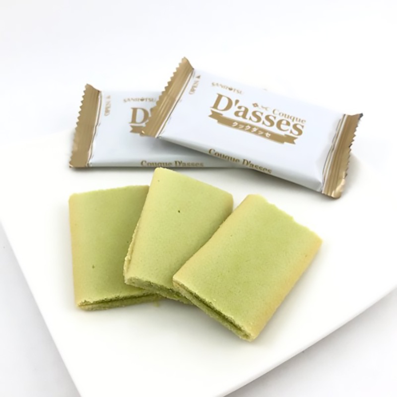 Sanritsu Couque Dasses Sandwich Biscuits Cookies Green Tea Matcha 90g ...
