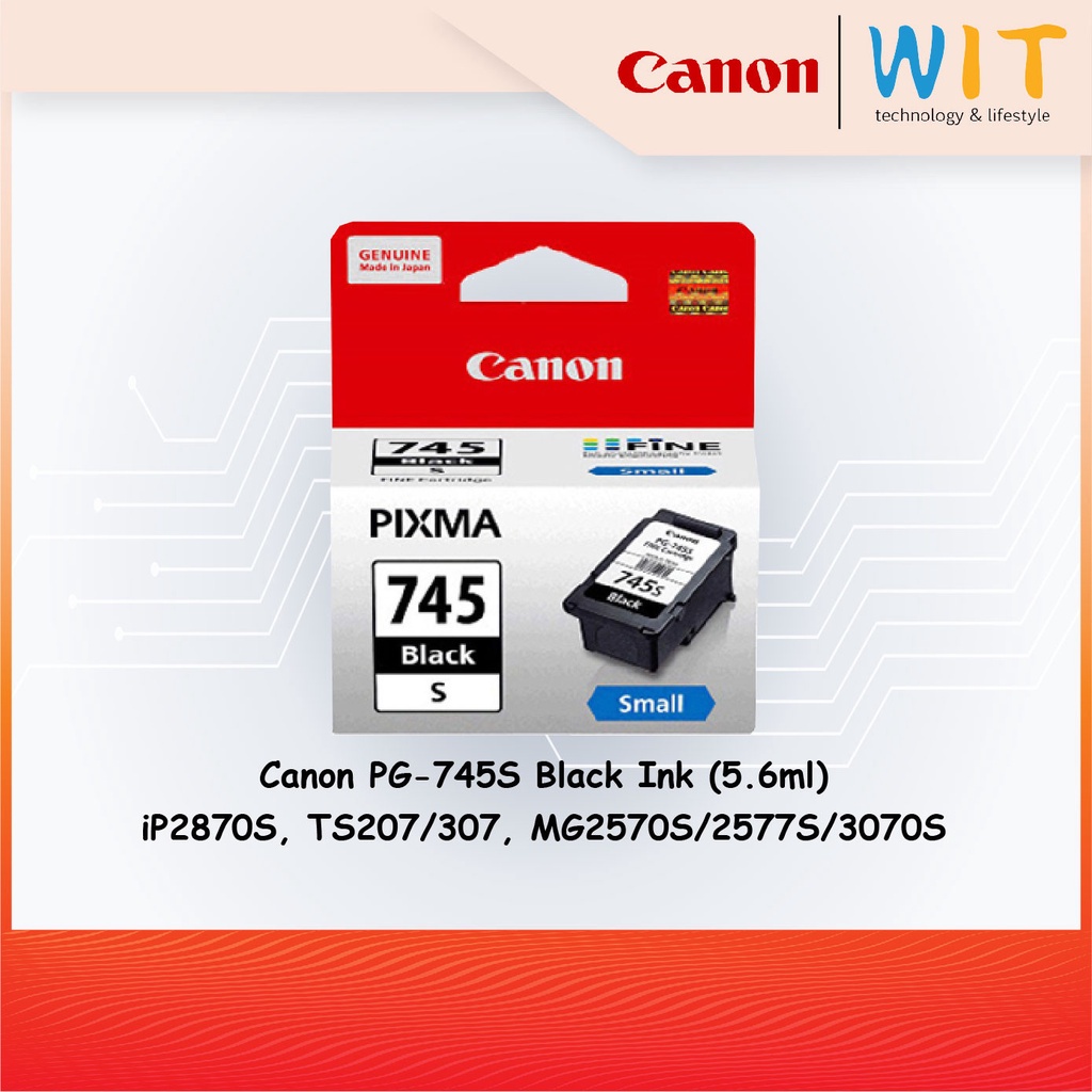 Canon Ink PG-745S / PG-745 / PG-745XL / CL-746S / CL-746XL - iP2870S, TS207/307, MG2570S/2577S ...
