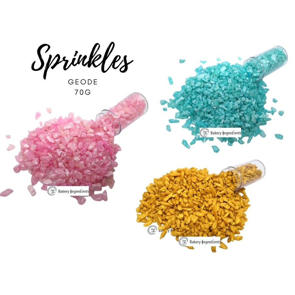 Edible Sprinkles (Geode) 70g (Cake Decoration) | Shopee Malaysia