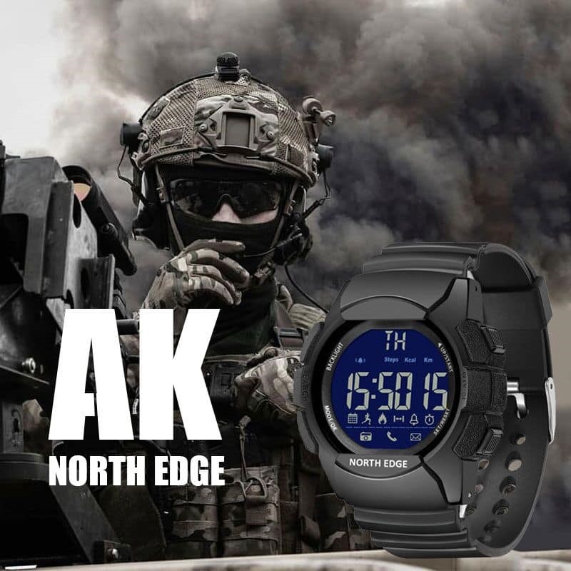 North Edge AK Smartwatch Sport Watch Male Army Led Digital Wrist ...