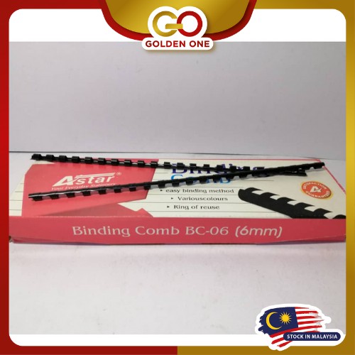 ASTAR 6mm/100pcs PVC Binding Comb Ring / Plastic Binding Comb Rings ...