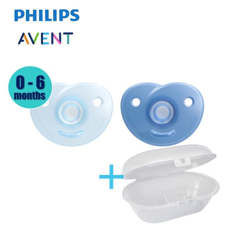 Philips Avent Curved Soothie Pacifier Boy Design or Girl Design 0-6m ...