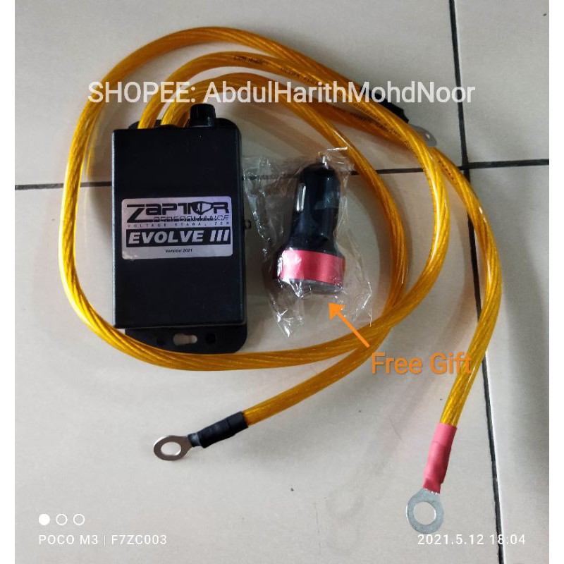 ZAPTOR EVOLVE III + FREE GIFT CHARGER VOLTMETER | Shopee Malaysia