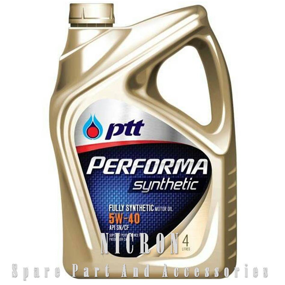 PTT Engine Oil 5W-40 Performa Synthetic 4 Litre [ Fully Synthetic ...