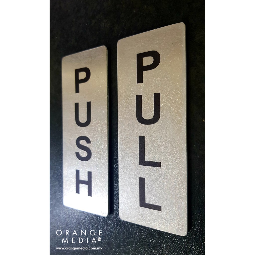 Aluminium Push and Pull Door Sign | Shopee Malaysia