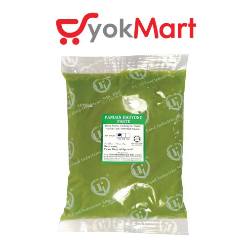 Yu Ai Pandan Dauyong / Pandan Mung Bean Paste 1kg / Inti Kacang Hijau ...