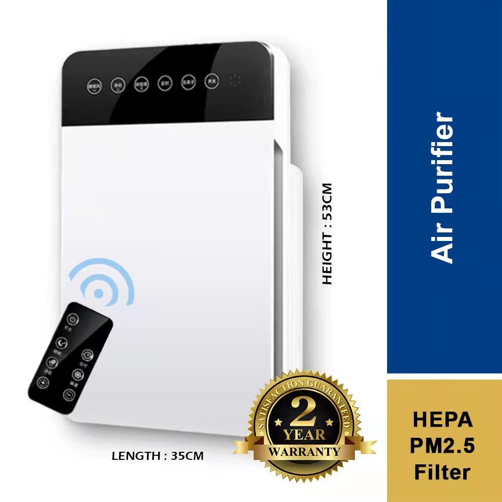Remote Control Air Purifier with HEPA Filter PM2.5 Filter Penapis Udara ...