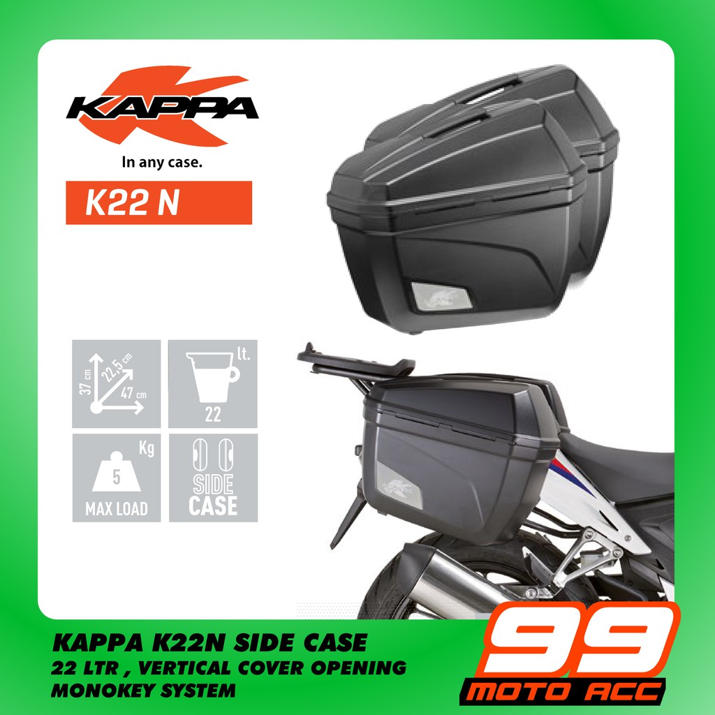 GIVI KAPPA BOX K22N Monokey Side Case ~22 Liter | Shopee Malaysia