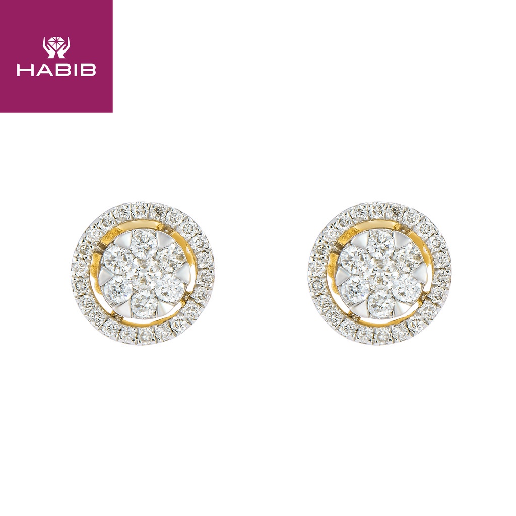 HABIB Aralia Yellow Diamond Earring | Shopee Malaysia