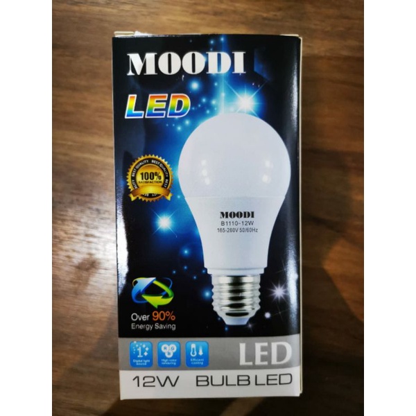 Moodi E27 LED Bulb 9w/12w/18w/30w/50w (Daylight/Warm White) | Shopee ...