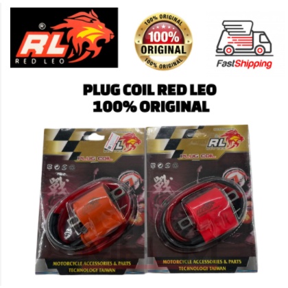 100% ORIGINAL RED LEO RACING PLUG COIL Y15ZR LC135 | Shopee Malaysia